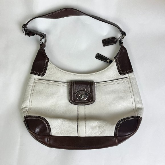 Coach | Bags | Coach Hamilton Hobo Shoulder Bag Genuine Leather White ...